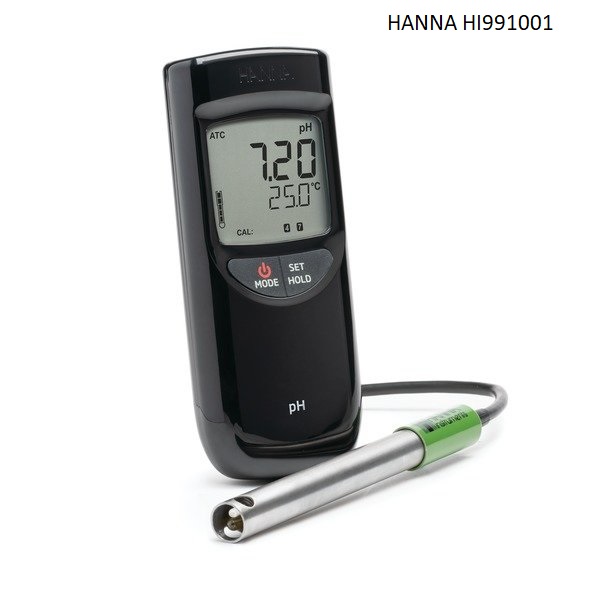 Máy đo pH/nhiệt độ cầm tay HANNA HI991001 - Minh Trí Vina