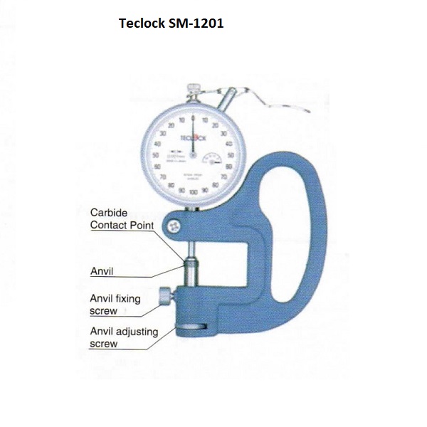 Đồng hồ đo độ dày Teclock SM-1201 - Minh Trí Vina