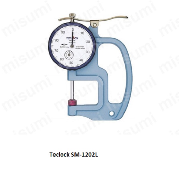 Đồng hồ đo độ dày vật liệu Teclock SM-1202L - Minh Trí Vina