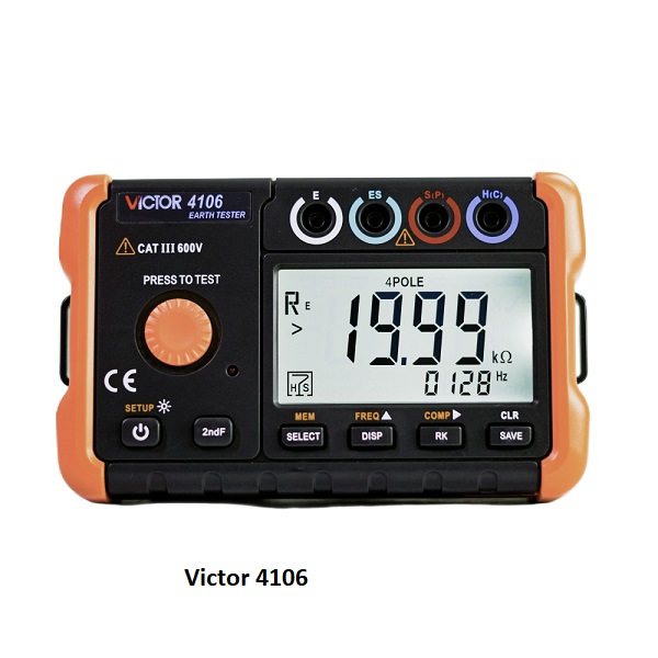 Đồng hồ đo điện trở đất Victor 4106 - Minh Trí Vina